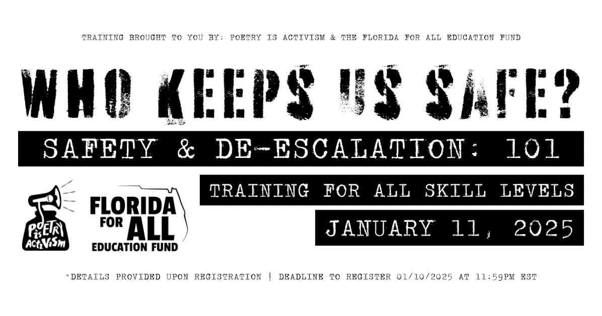 Who Keeps Us Safe? Training · Florida for All