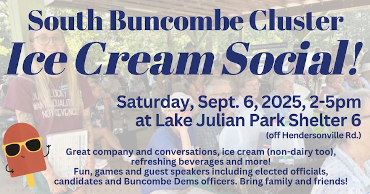 South Buncombe Cluster Ice Cream Social · North Carolina Democrats