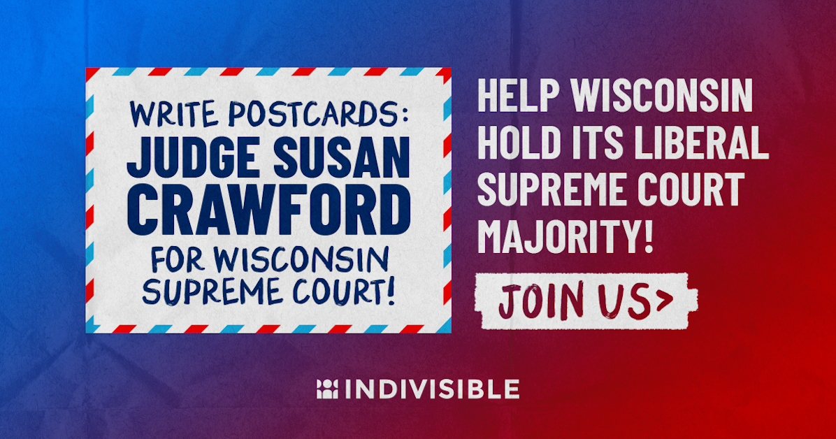 Postcard Party for Judge Susan Crawford · Mobilize