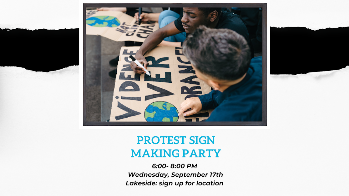 Protest Sign Making Party and Potluck · Mobilize