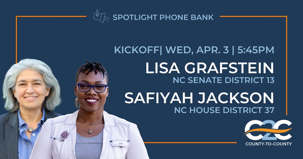 Spotlight: 2-in-1 Phone Bank for Sen. Lisa Grafstein (SD 13) & Safiyah ...