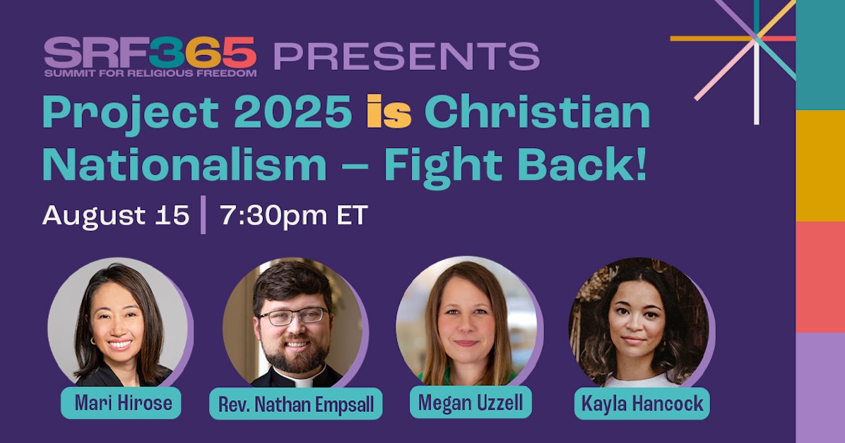 Petition update · Webinar Tonight: "Project 2025 IS Christian ...