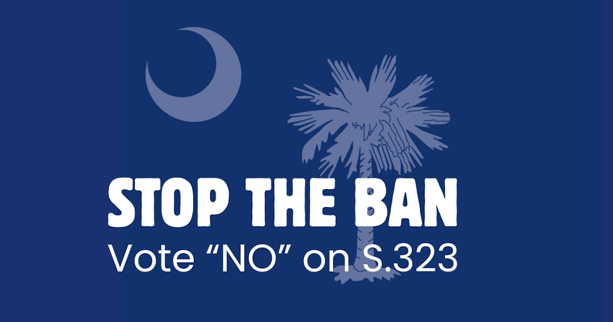 "STOP THE BAN" Postcard Writing Party · Palmetto State Abortion Fund