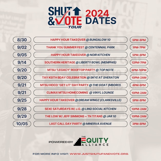 Shut Up & Vote Tour · Mobilize