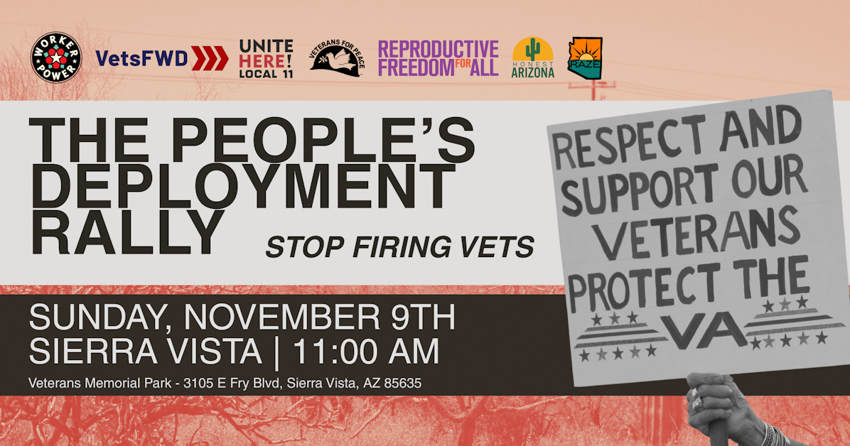The People's Deployment: Rally (Sierra Vista) · Mobilize
