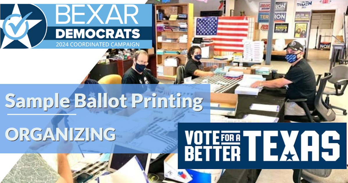 Bexar County Coordinated Campaign - Sample Ballot Prep at HQ · Mobilize