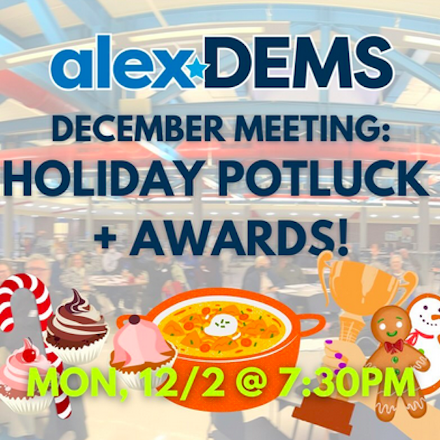 ADC December Meeting: Awards + Holiday Potluck! · Alexandria Democratic ...