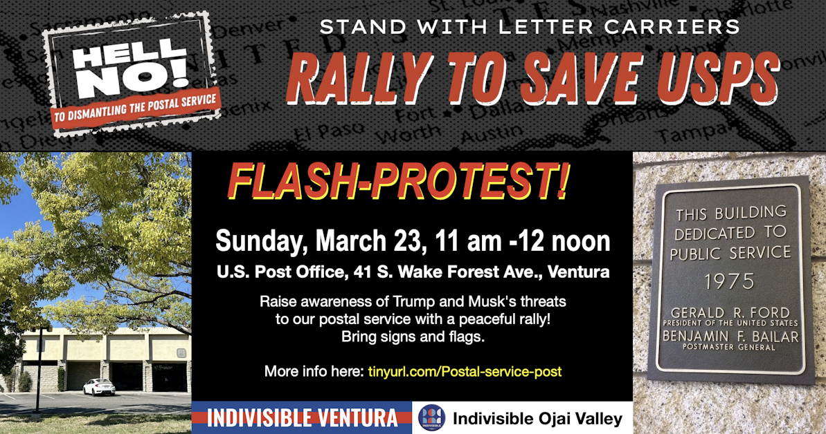 HELL NO! To Dismantling the Postal Service - Rally to Save USPS · Mobilize