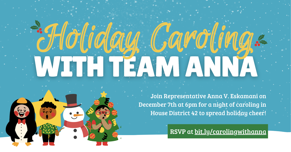 Join Team Anna for Holiday Caroling · Anna For Florida