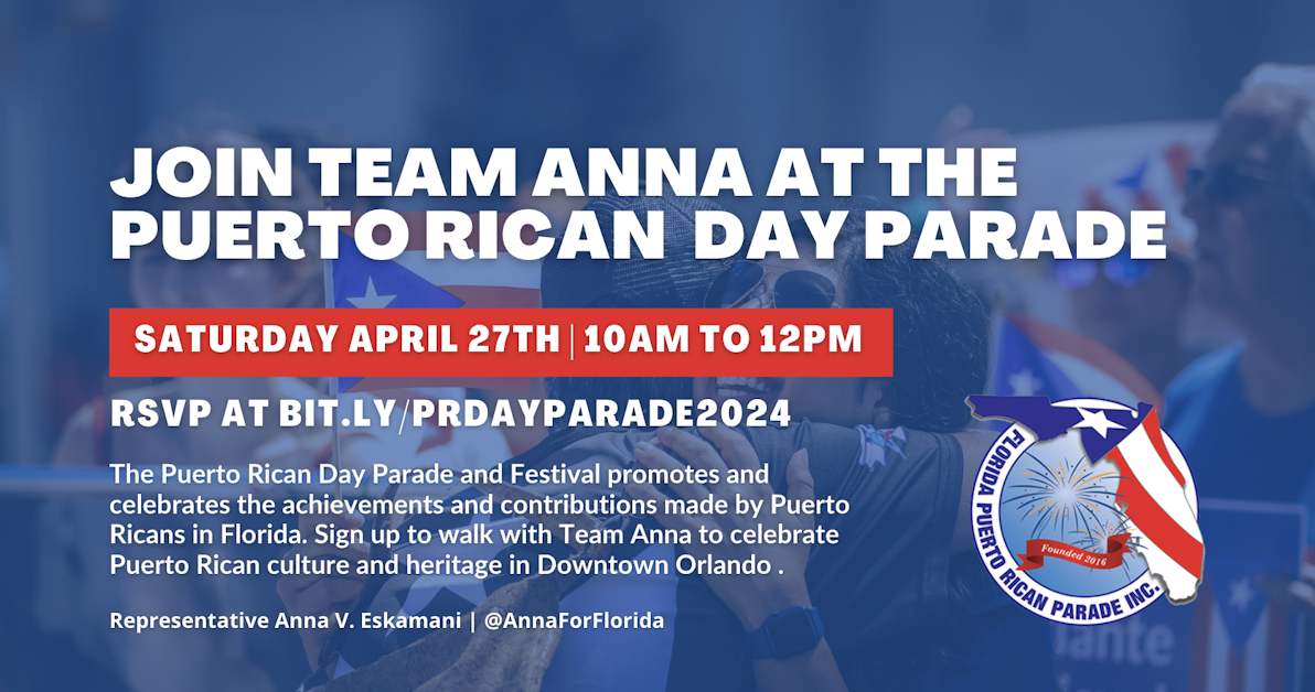 Join Team Anna at the Puerto Rican Day Parade · Anna For Florida