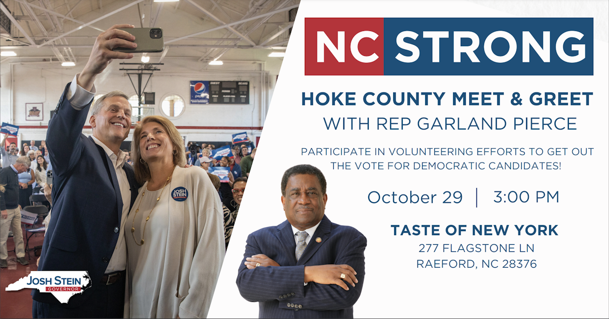 Rep Garland Pierce Meet & Greet with Josh Stein and GOTV Canvass ...