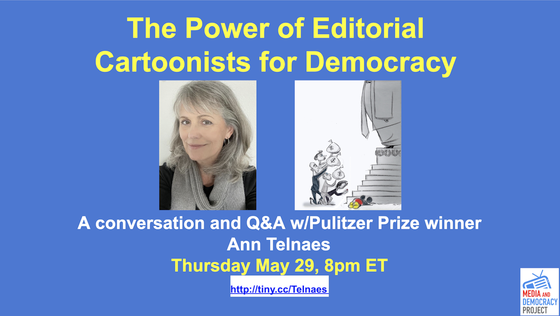 The power of editorial cartoonists for democracy. A conversation w/Ann ...