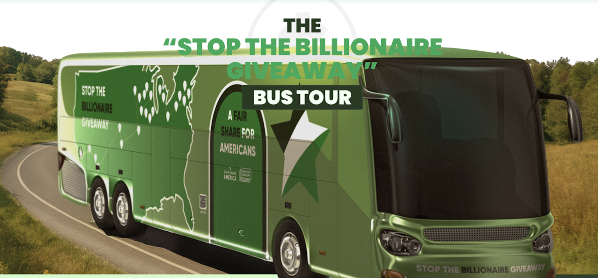 Stop the Billionaire Giveaway! Bus Tour Scranton Stop - Fair Share ...