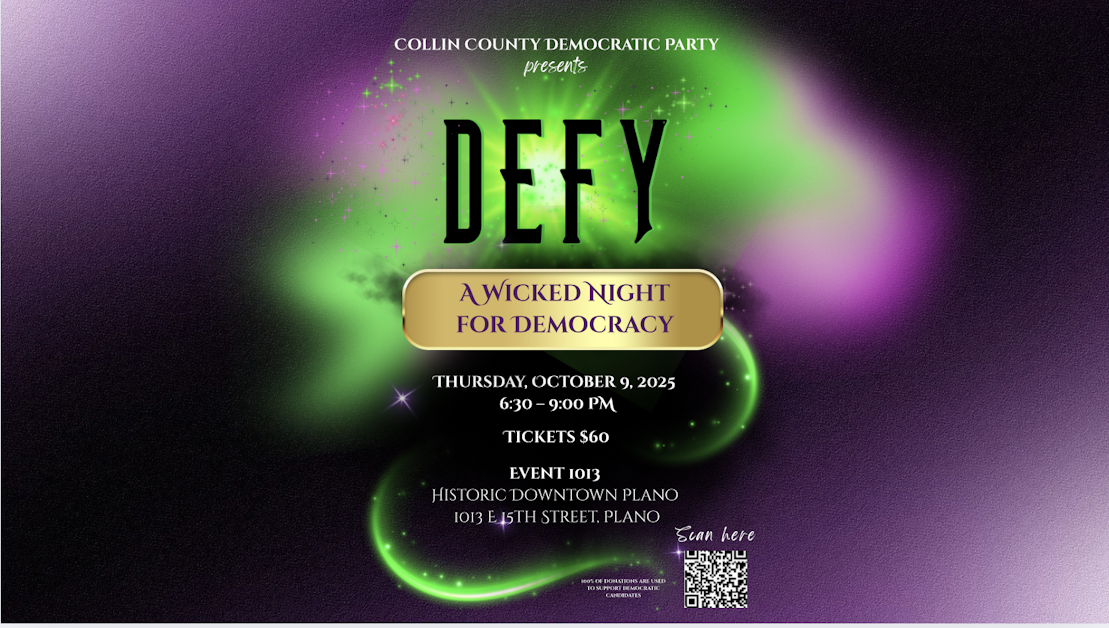 Collin County Democratic Party: DEFY- A Wicked Night for Democracy ...