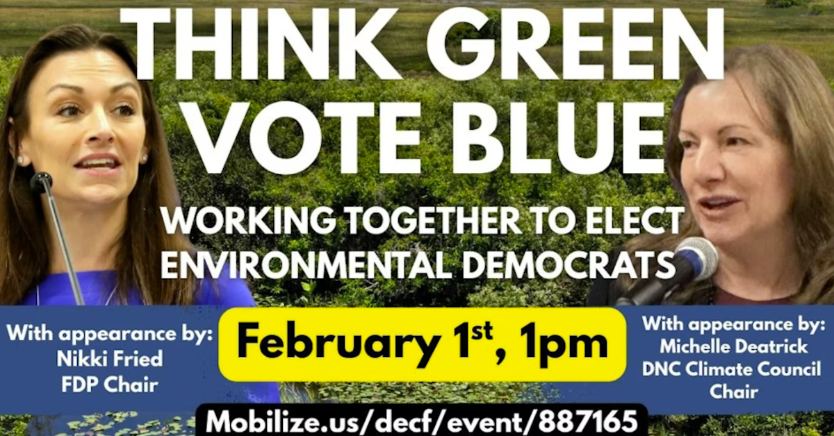 🟢Think Green, 💙Vote Blue: Working Together To Elect Environmental ...