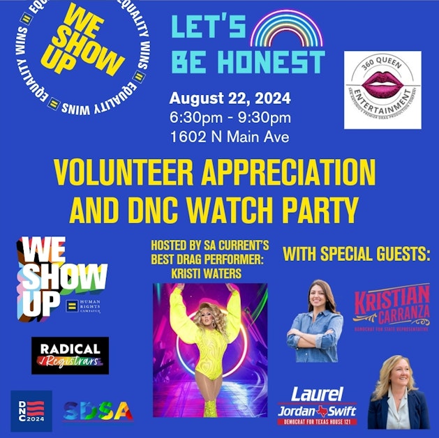 Texas Shows Up: HRC San Antonio DNC Watch Party and Volunteer Mixer ...