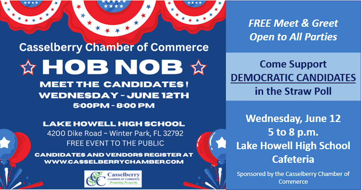 Support Dems at Casselberry Hob Nob 2024 · Mobilize