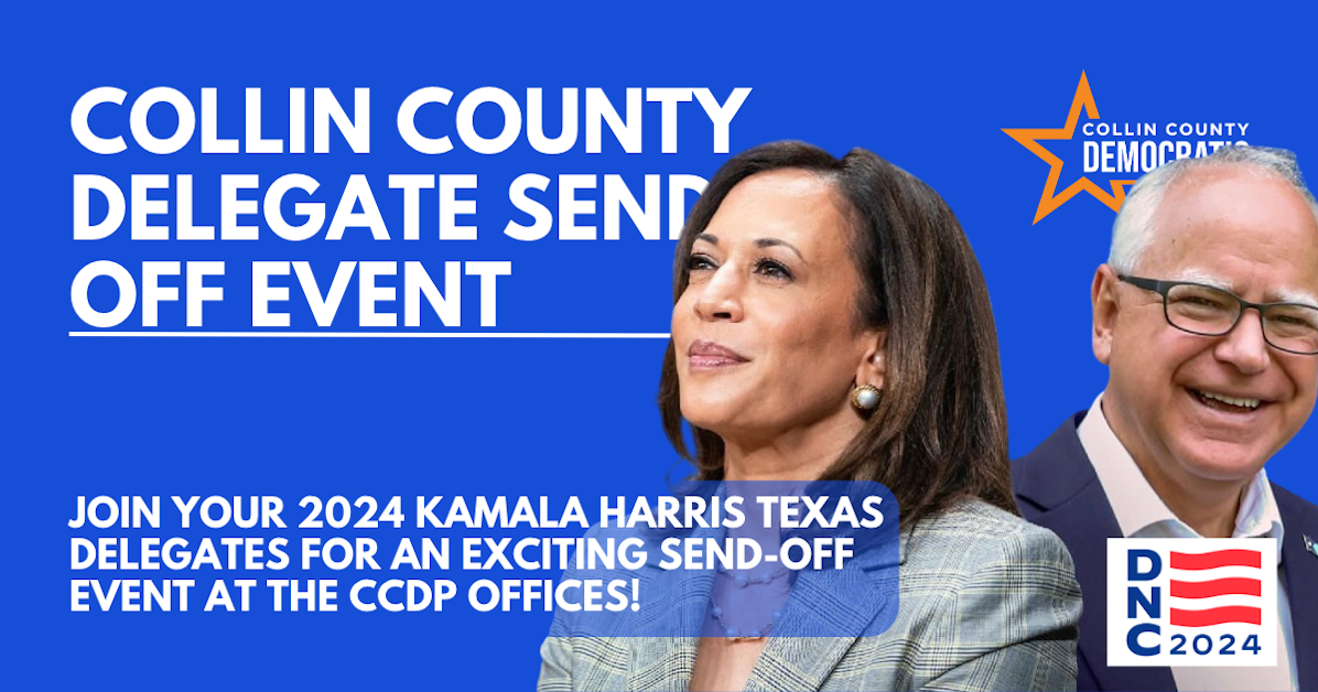 Collin County 2024 Kamala Harris Texas Delegates Send-Off Event · Mobilize