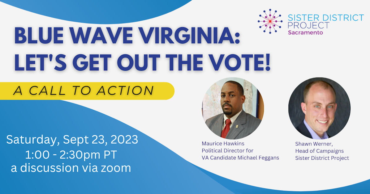 Blue Wave Virginia: Let's Get Out The Vote! · Sister District Project ...