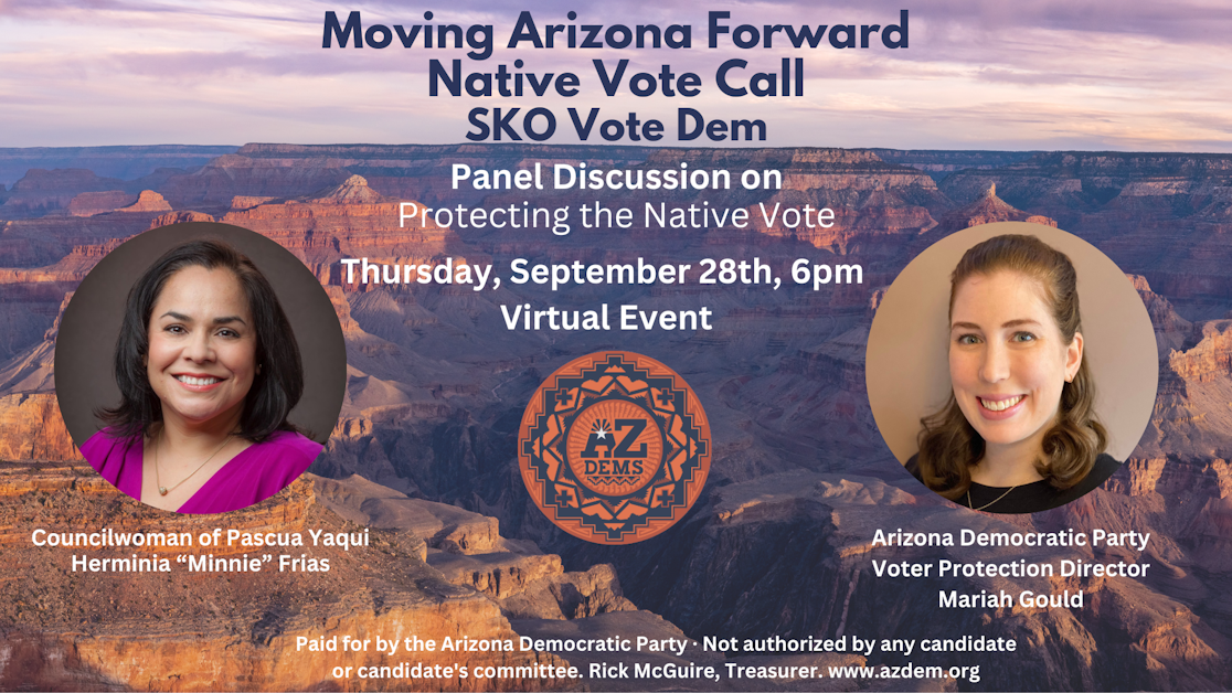 September Native Vote Call: SKO Vote Dem · Arizona Democratic Party