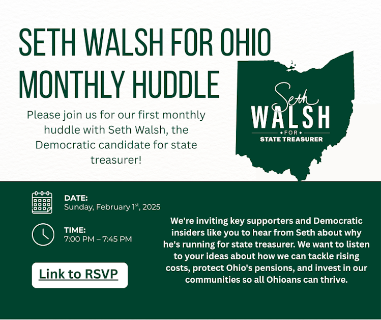 Seth Walsh Monthly Huddle · Seth Walsh for Ohio