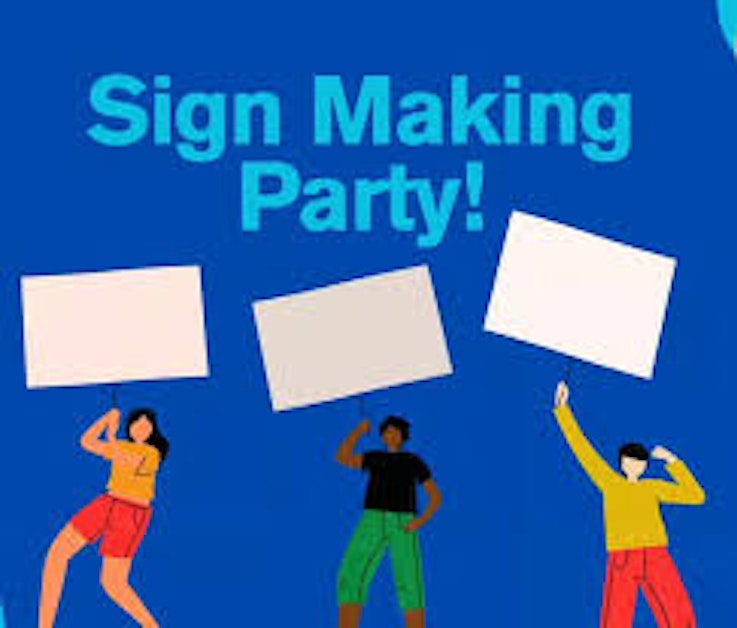 Sign-Making Party · Indivisible Manatee