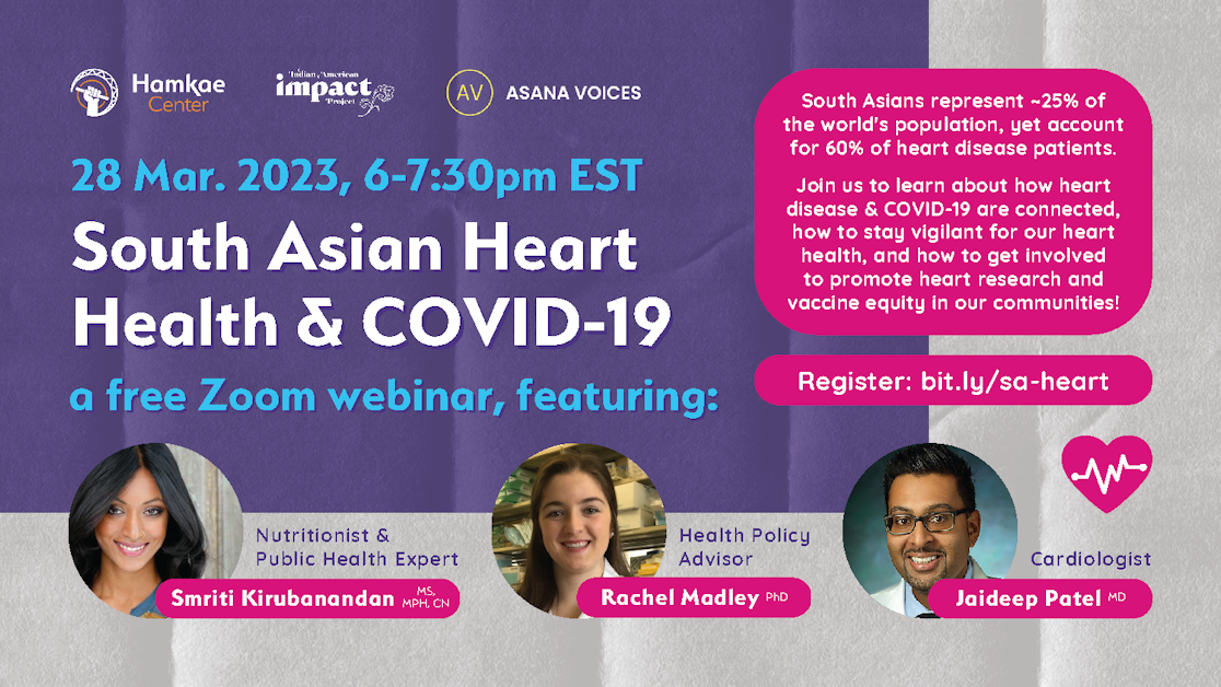 South Asian Heart Health · Indian American Impact