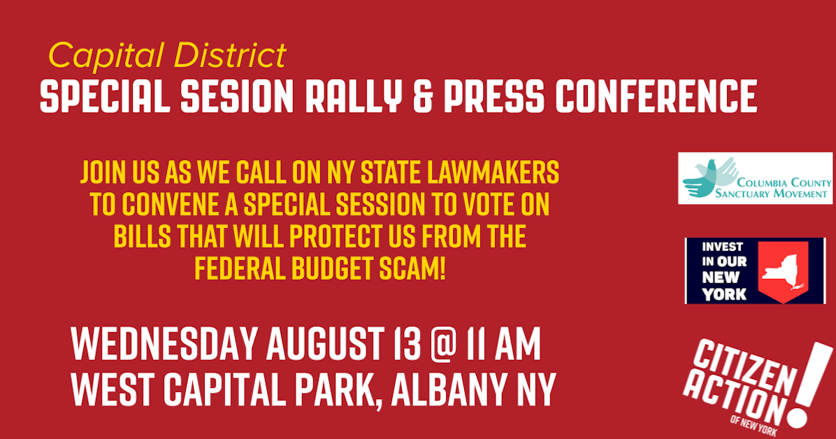 Citizen Action Special Session Rally at West Capital Park · Mobilize