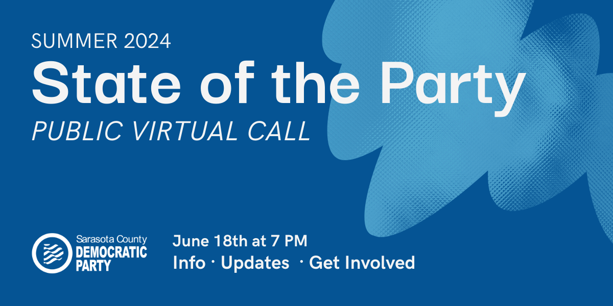 GET CORRECT REGISTRATION LINK for TONIGHT- STATE OF THE PARTY: Sarasota ...