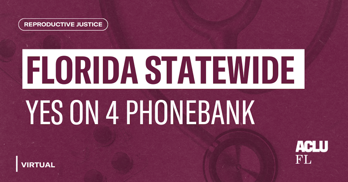 Florida Statewide Vote Yes on 4 Phonebank · The Yes She Can campaign