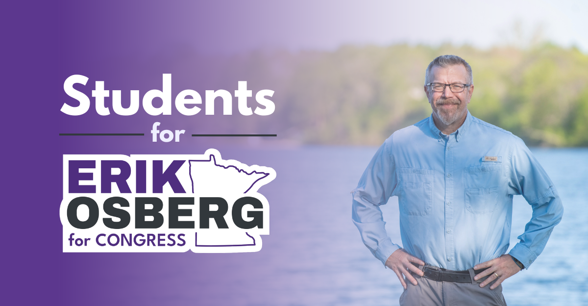 Support Team Erik at MSUM! · Erik Osberg for Congress