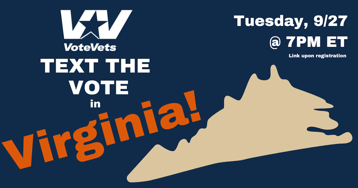 VoteVets Text the Vote in Virginia! · Mobilize