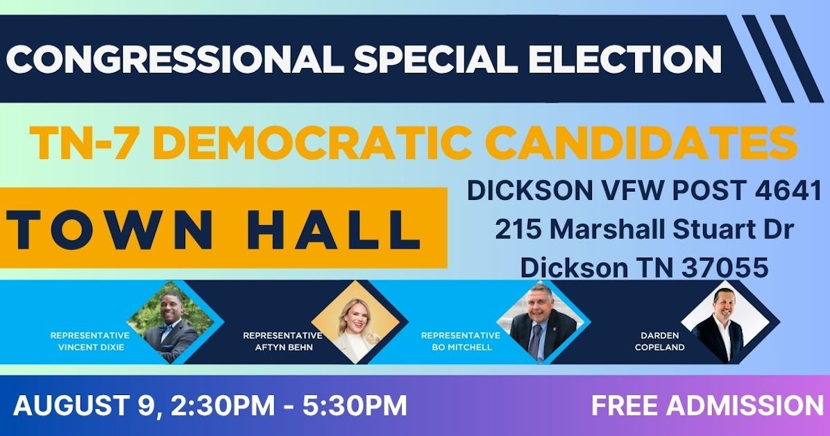 TN Congressional District 7 Special Election Town Hall · Montgomery ...