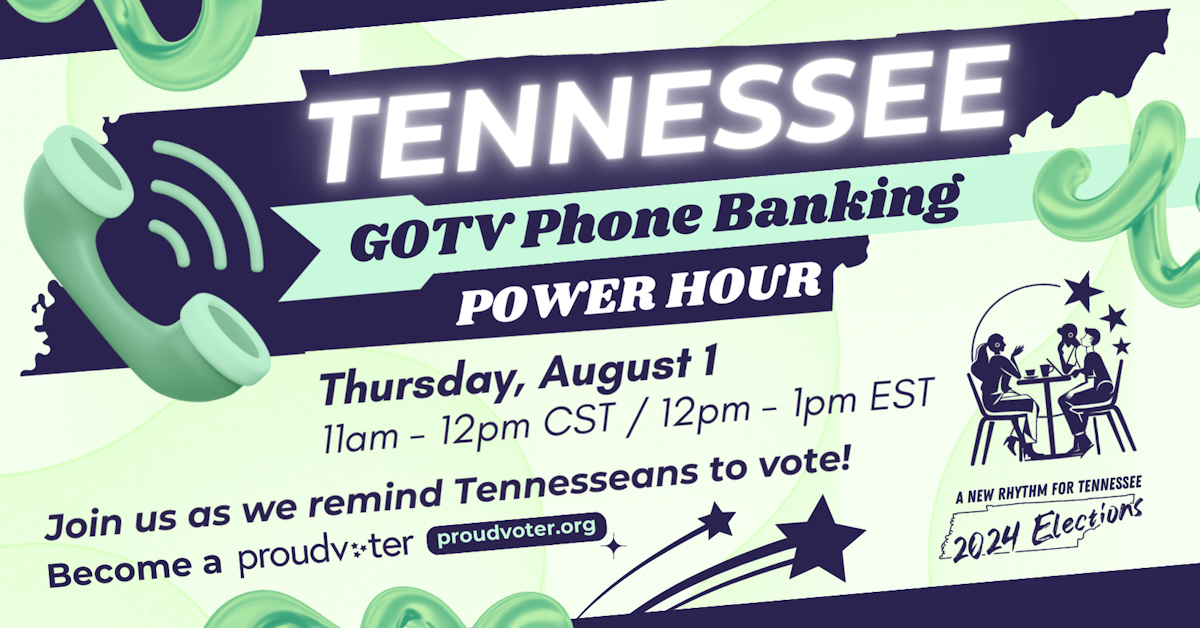 Tennessee Election Day GOTV Phone Banking "Power Hour" · Civic TN Coalition