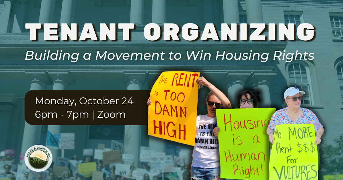 Tenant Organizing: Building a NH Movement to Win Housing Rights ...