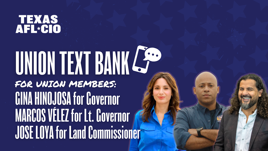 📱 Virtual Union Text Bank for Labor-Endorsed Candidates · Mobilize