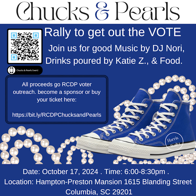 Join us! 2024 RCDP Chucks & Pearls GOTV Rally & Fundraiser · Mobilize