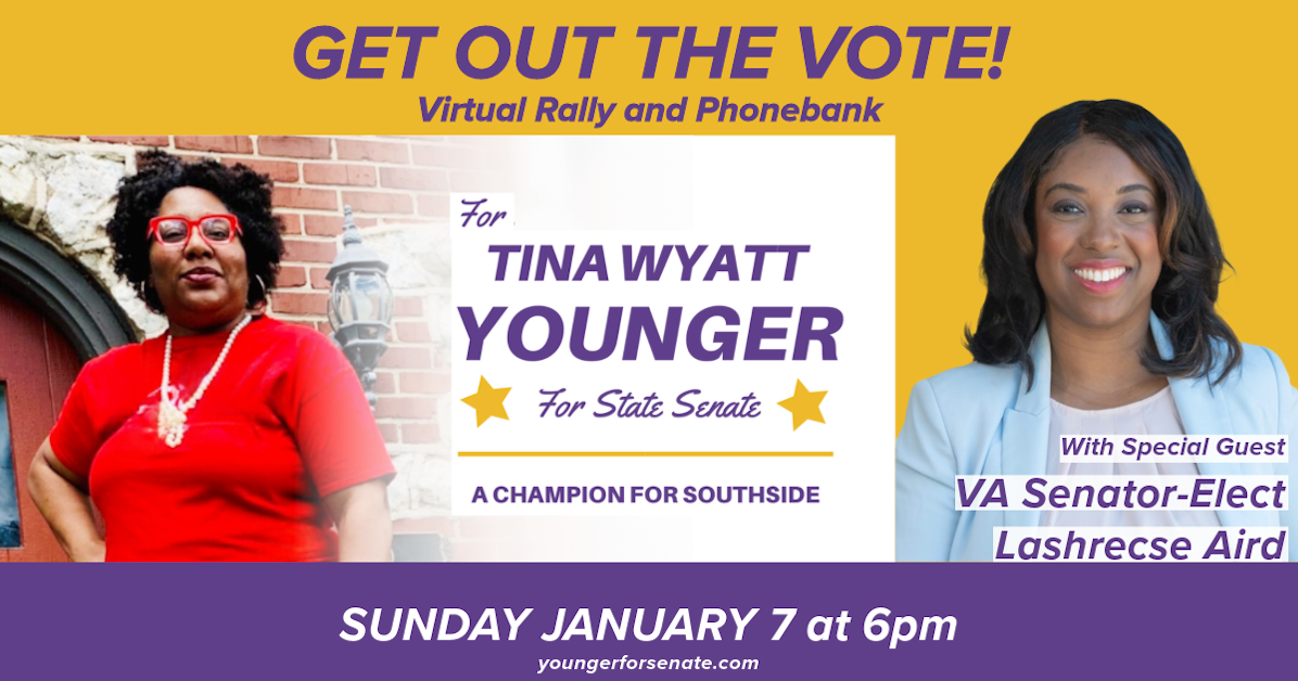 GOTV Phonebank with VA Senator-Elect Lashrecse Aird · Rural GroundGame