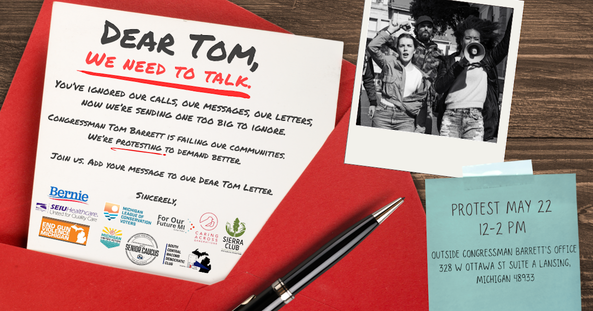 Dear Tom, HANDS OFF! - Tom Barrett Protest · Mobilize