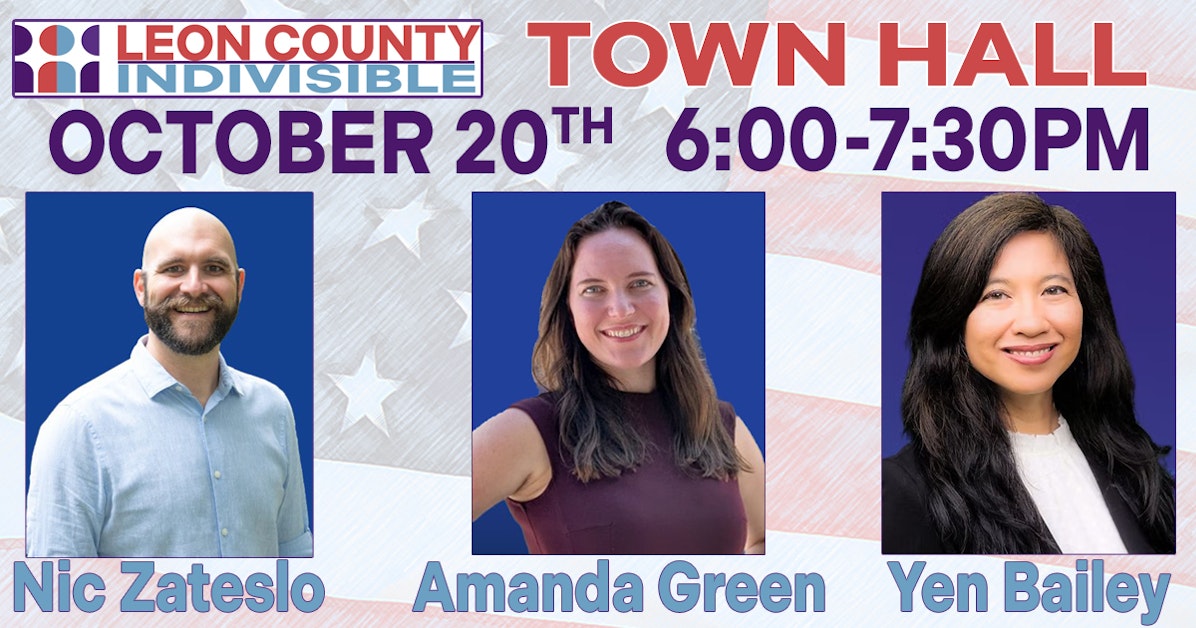 Town Hall with Yen Bailey , Nic Zateslo and Amanda Green · Indivisible