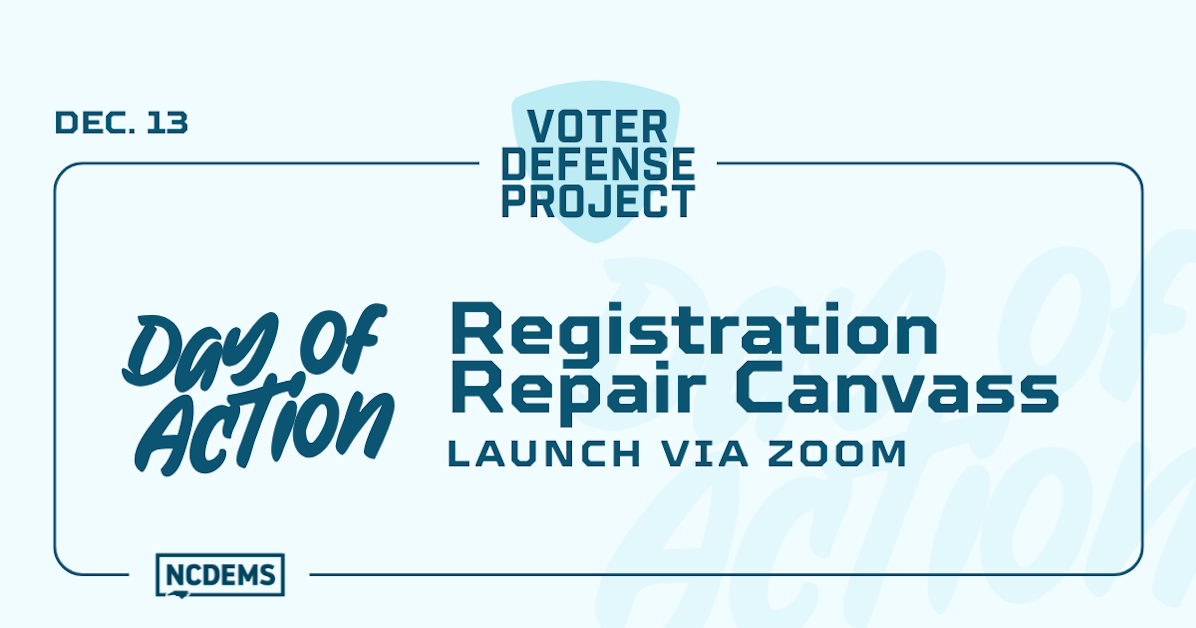Registration Repair Canvass: Virtual Launch · Mobilize