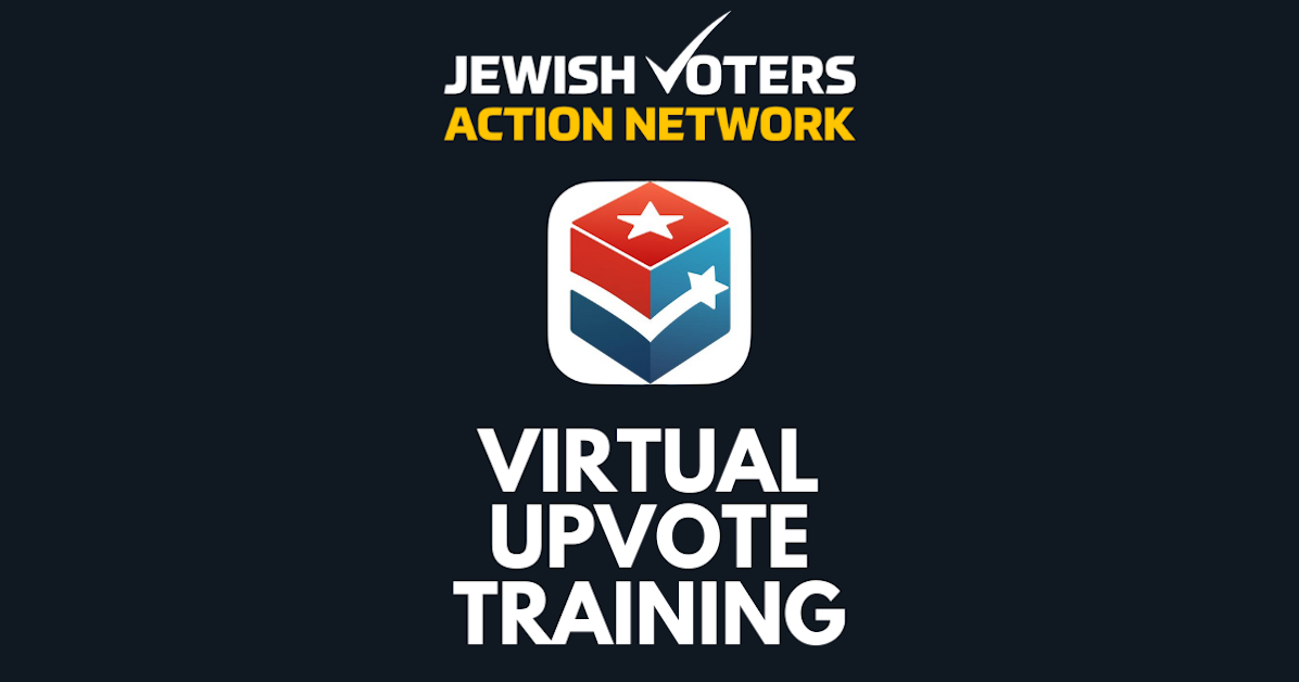 Virtual UpVote Training · Jewish Voters Action Network