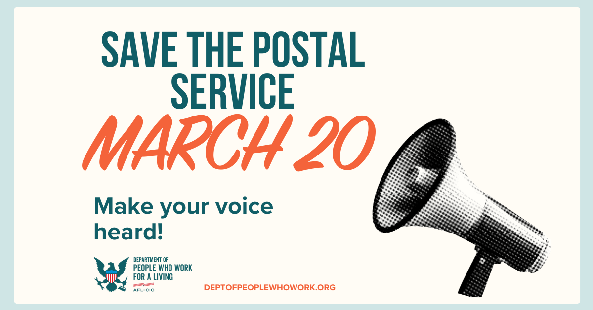 Darby, PA: U.S Mail is Not For Sale! - APWU Rally · Mobilize