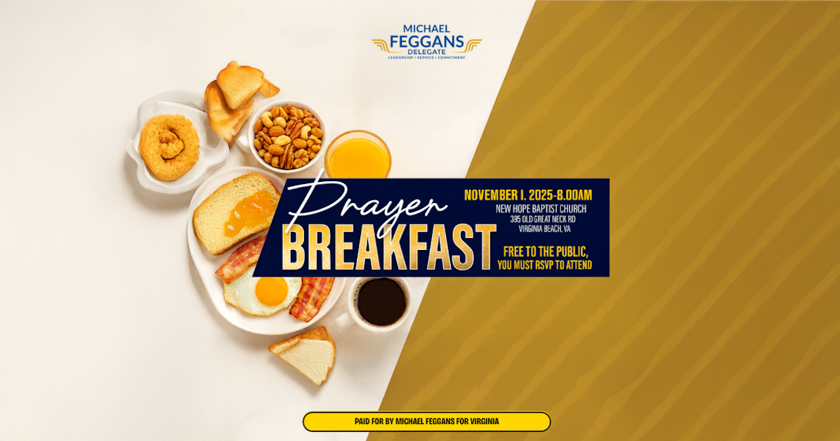 Delegate Feggans Prayer Breakfast · Virginia Education Association