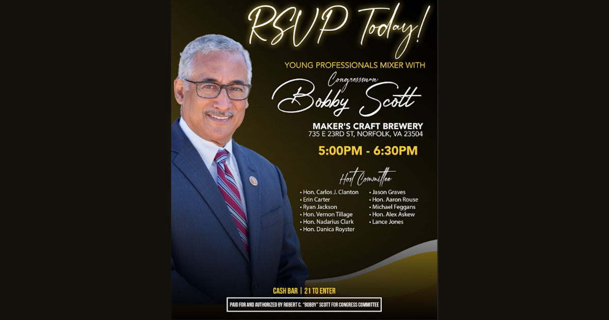 Congressman Bobby Scott's Young Professionals' Mixer · Mobilize