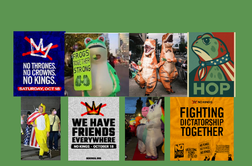 No Kings! Portland Frogs, Chickens, T Rex & Unicorns, Come One, Come ...