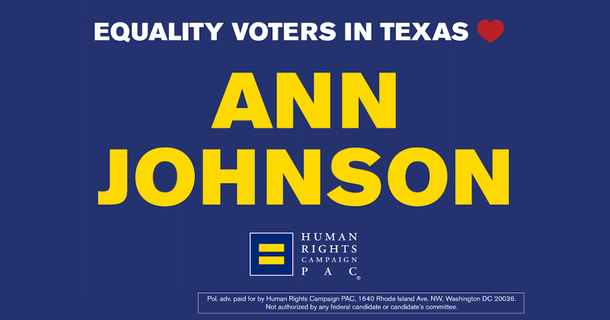 HRC Houston - Rep. Ann Johnson · Mobilize