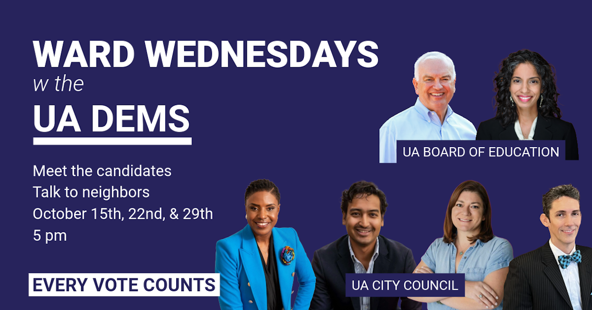 Ward Wednesdays with the UA Dems & our Local Candidates · Franklin ...