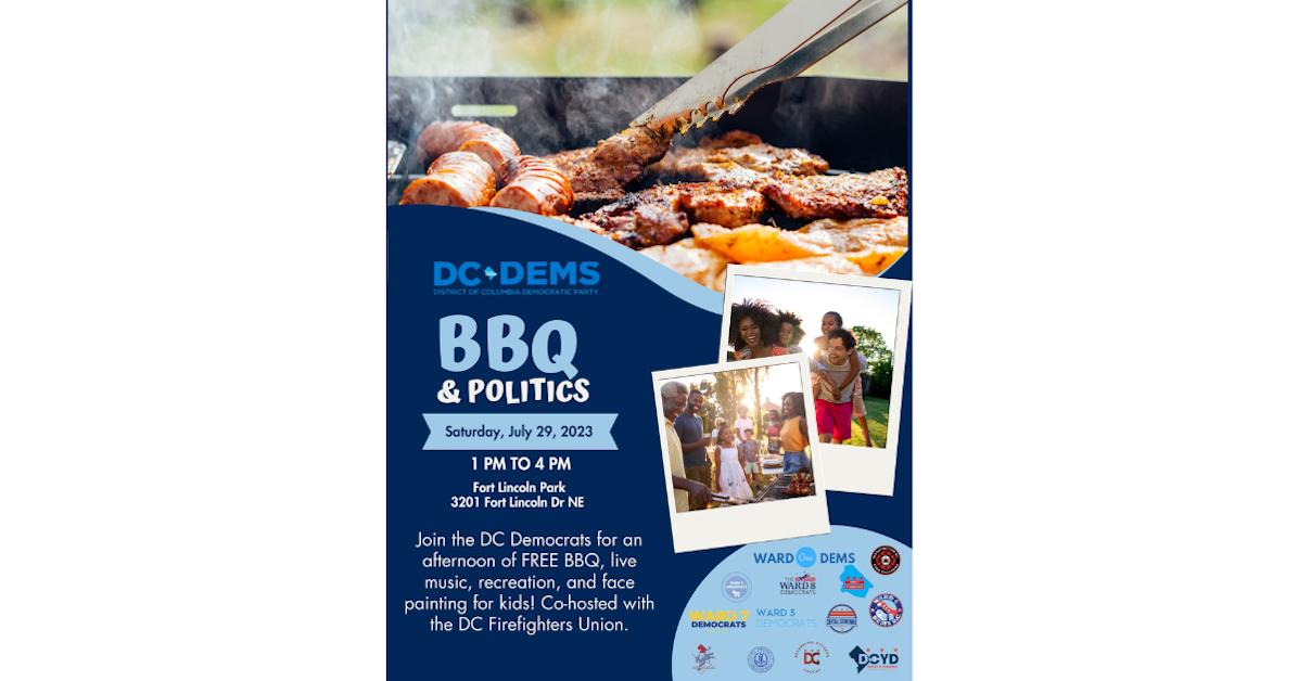 New Date! Summer BBQ with the DC Democrats! · Mobilize