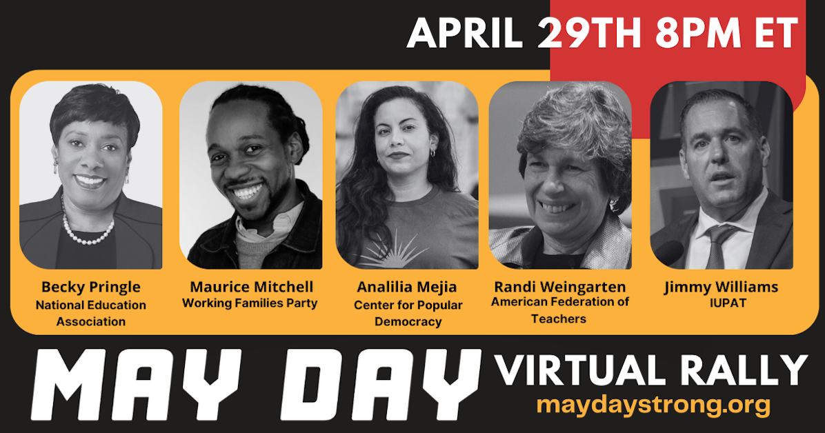 Virtual Rally with May Day Strong · Common Cause